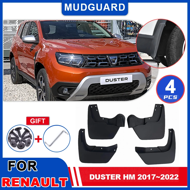 For Renault Duster HM 2017~2022 2018 2019 2020 Mudguards Mudflaps Front ...