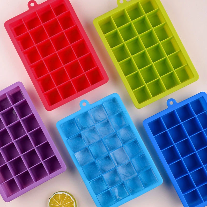 15/24 Grids Large Silicone Ice Cube Mold Tray Ice Maker Mould Non-toxic ...