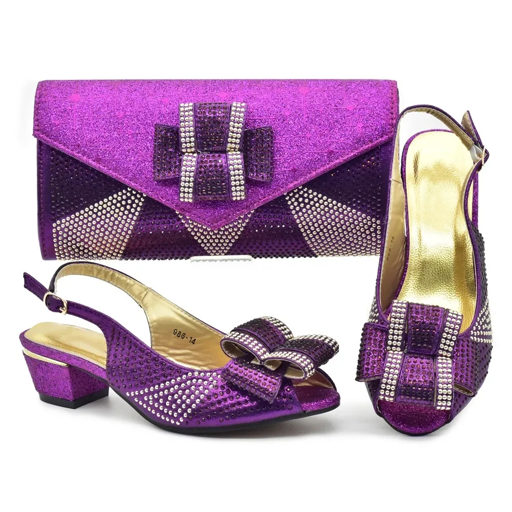 New-Arrival-Shoe-and-Bag-Set-Low-Heel-Pumps-Fashion-Women-s-Shoes ...