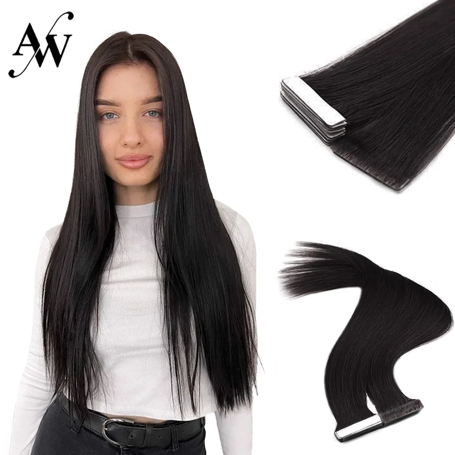 AW-12-24-PU-Skin-Weft-Tape-Hair-Extensions-Invisible-Tape-In-Hair ...