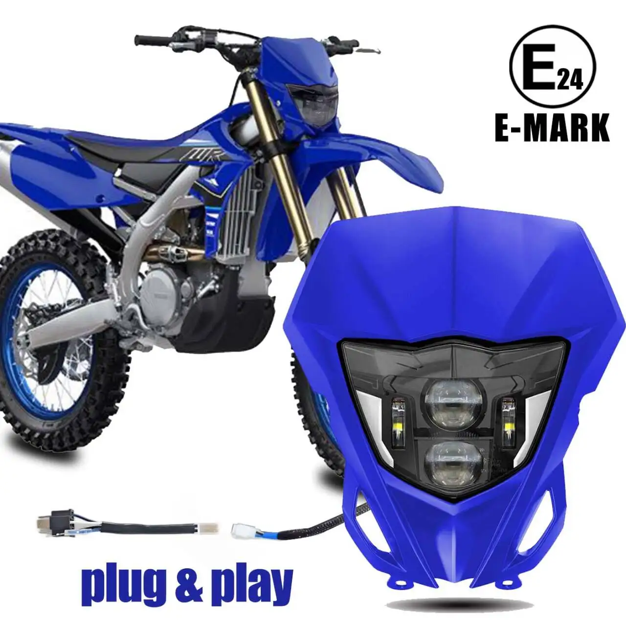 E-mark-Dirt-Bike-Headlamp-Assembly-With-Fairing-E24-Motorcycle-LED ...