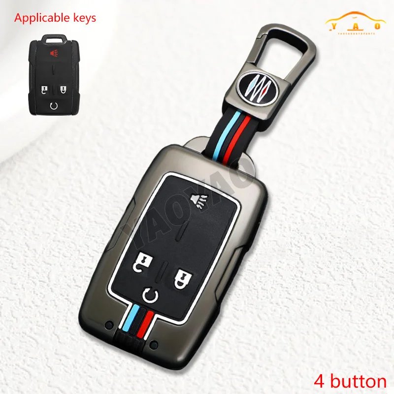 Zinc Alloy Style Fashion Car Key Case Cover Shell Fob ForFor Chevy ...