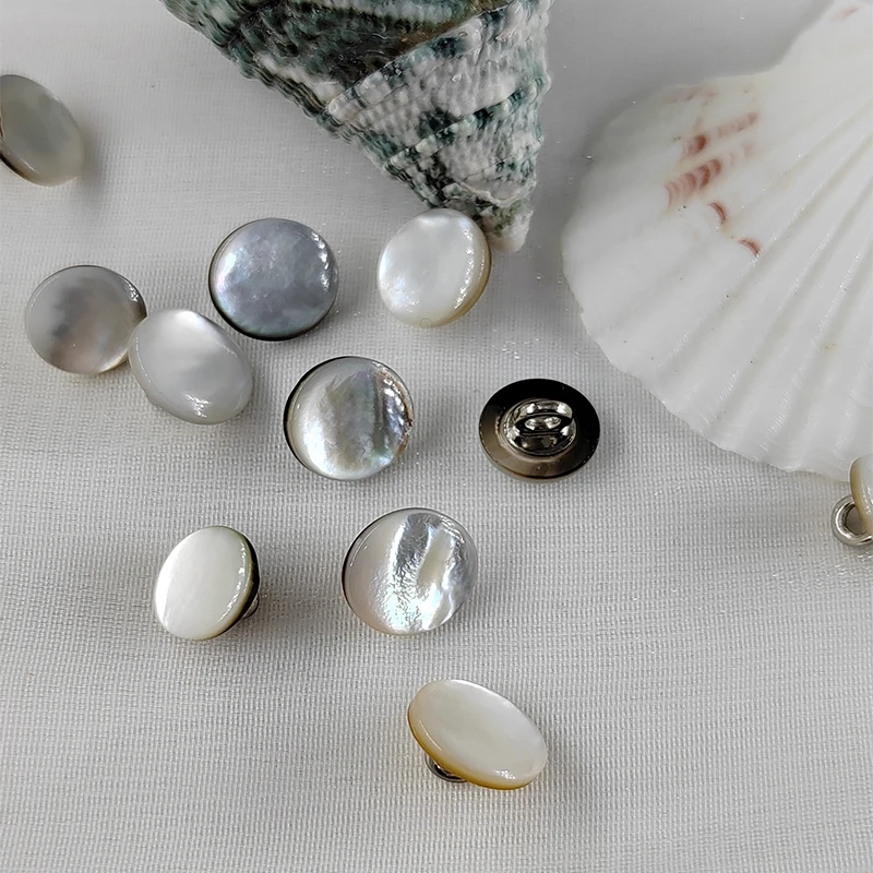 9mm-11-mm-Natural-Shell-Shank-Buttons-Of-Clothing-Luxury-High-Quality ...
