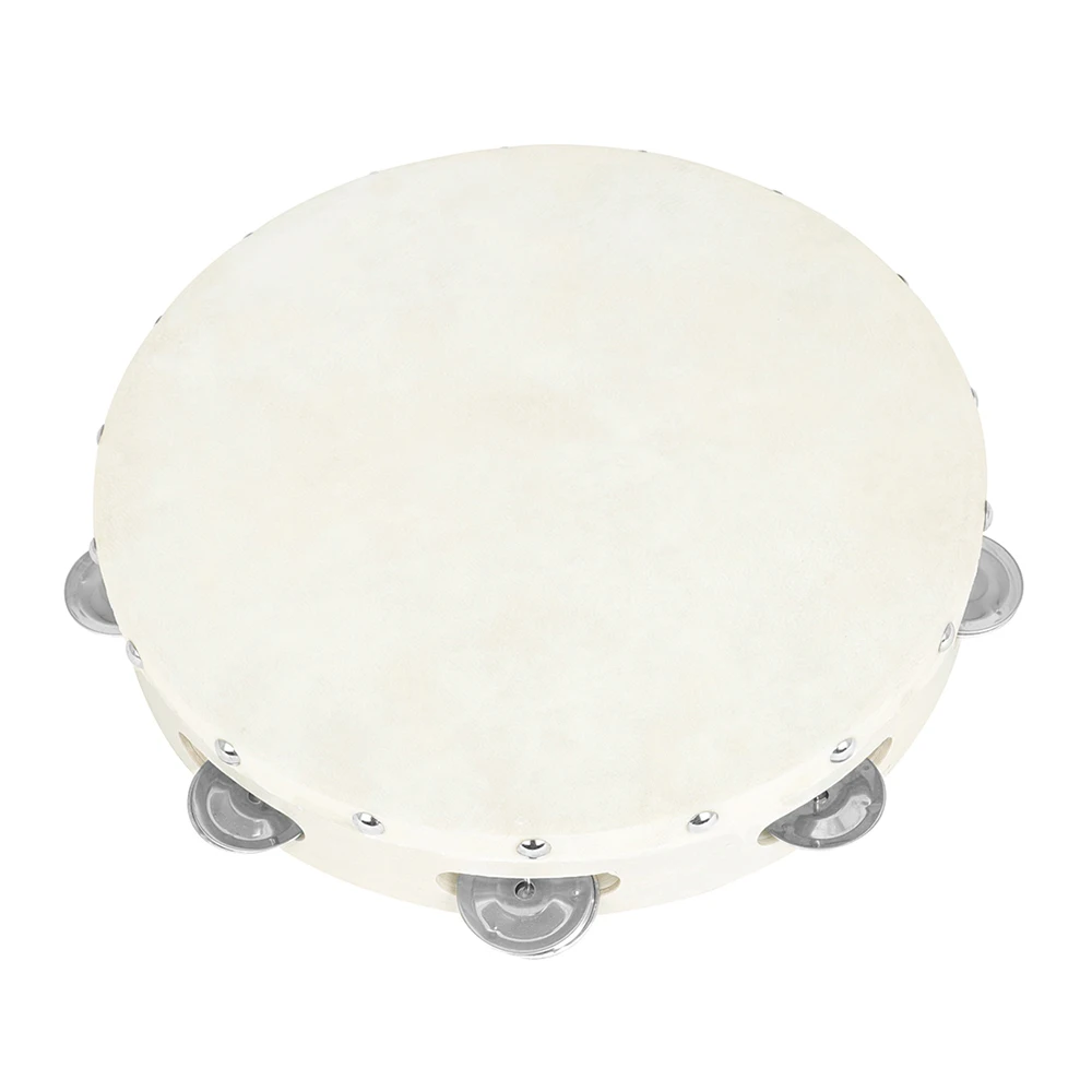 Pandereta-de-madera-de-10-pulgadas-pandereta-de-piel-de-oveja ...