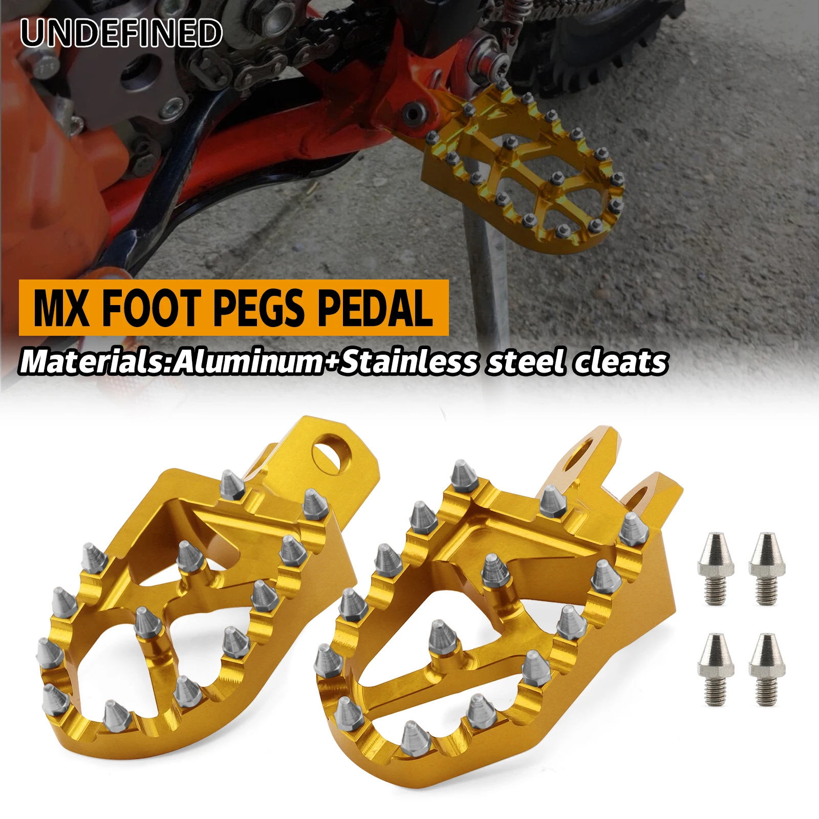 Motorcycle-Foot-Pegs-Footpegs-Footrest-Pedals-For-Suzuki-RM125-RM250 ...