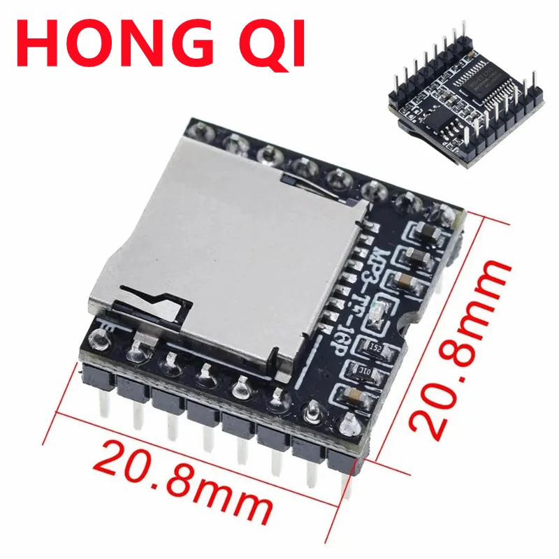 5PCS-DFPlayer-Mini-MP3-Player-Module-V3-0-16P-Support-TF-Card-U-Disk ...