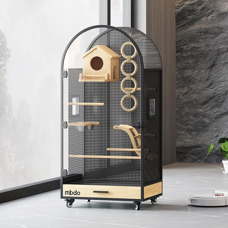 Large ecological bird cage parrot large cage villa oversized bird nest ...