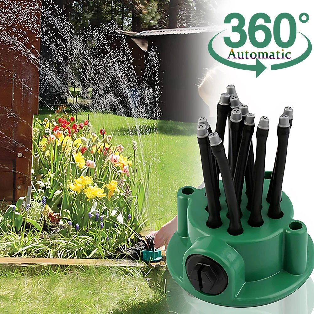 Garden-Sprinkler-Automatic-Multi-head-360-Degree-Rotation-Lawn ...