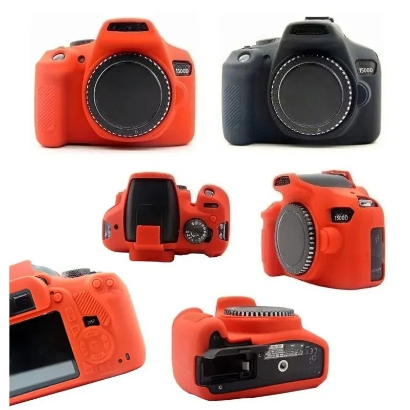 Soft Silicone Armor Camera Body Case For Canon EOS 1300D 1500D 2000D ...