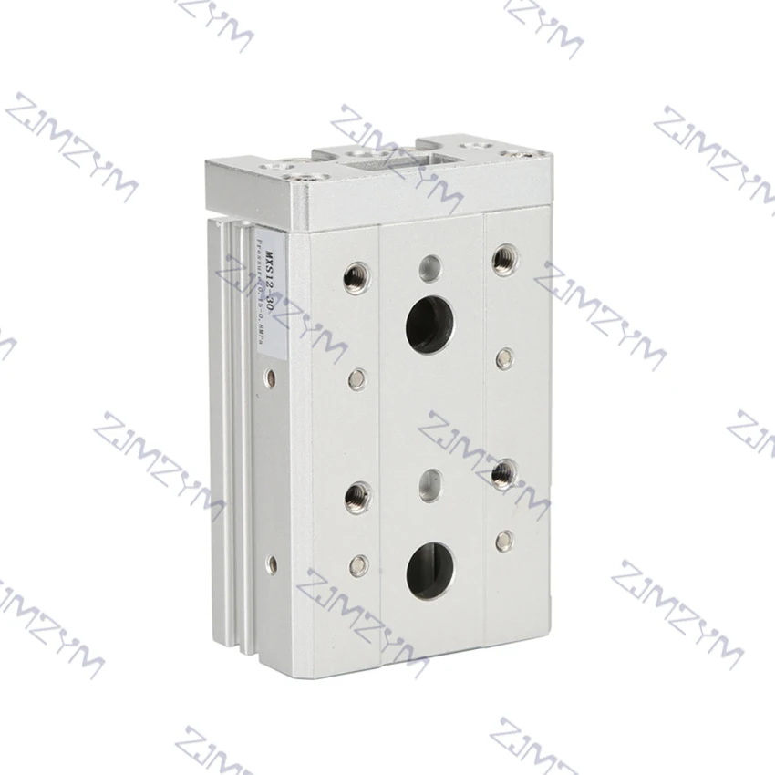 MXS16-75 / MXS16-100 공압 복동 슬라이드 실린더 MXS 시리즈 정밀 가이드 레일 에어 50 - 티몬