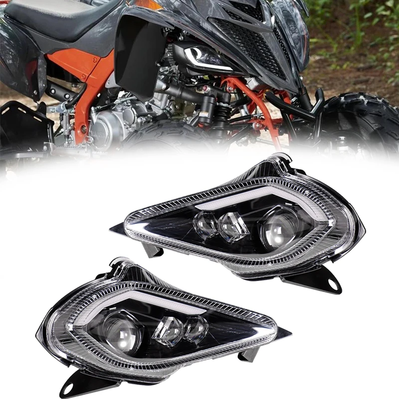 ATV Headlights for Yamaha Wolverine 450 350 Raptor 700 350 250 YFZ 450R ...