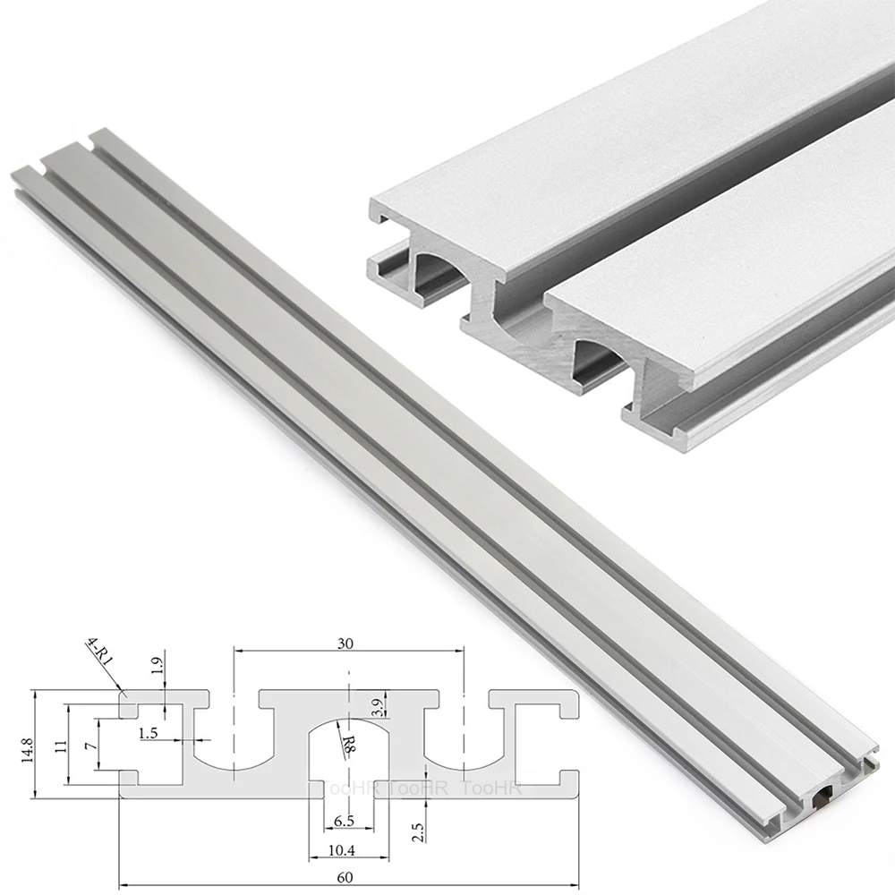 Aluminium Profile Fence 60 Type Miter Track T-track Backer Sliding ...
