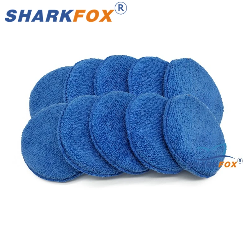 Sharkfox-5Inch-Clean-Buffer-Car-Applicator-Cleaning-Polish-Pad-Foam ...
