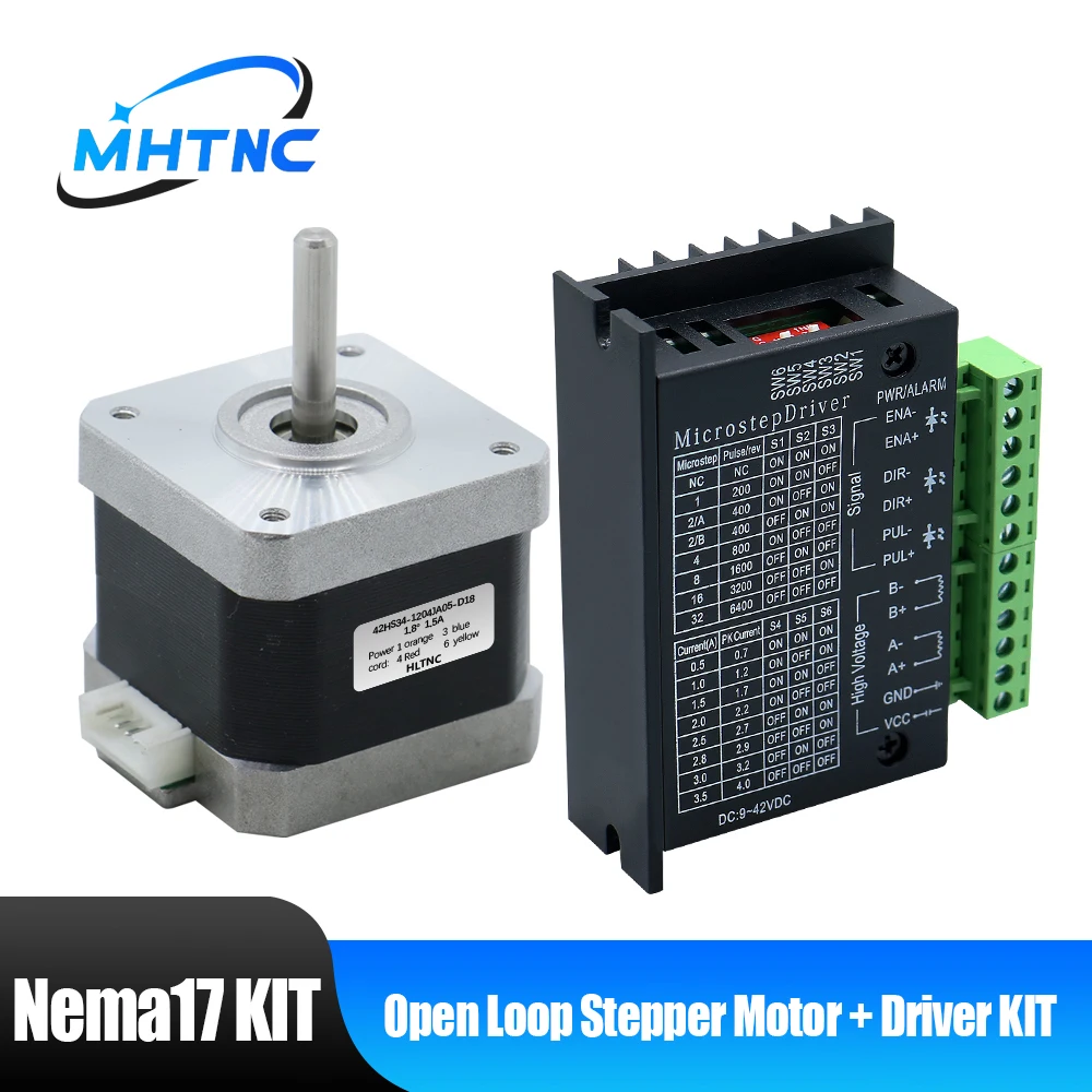 Nema 17 Stepper Motor Driver Kit Open Loop 0.28N.m/0.4N.m/0.7N.m/0.55N ...