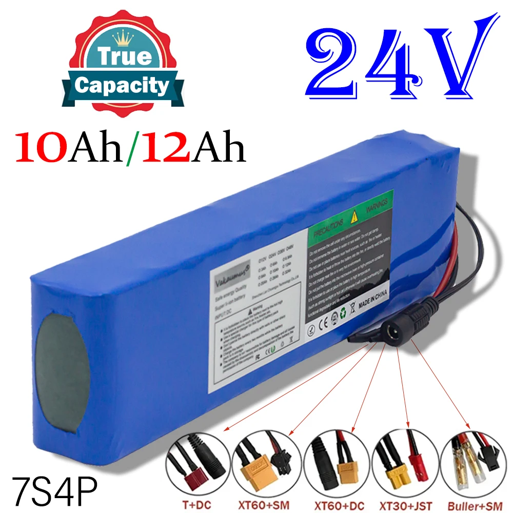 Multi-purpose-battery-packs-24V-12Ah-18650-lithium-ion-battery-pack-7S4P-24V-rechargeable ...