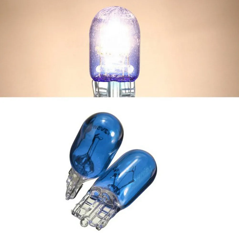 2pcs-Wedge-Halogen-Lamp-W5W-501-194-LED-Indoor-Bulb-Car-Truck-Blue-Auto ...