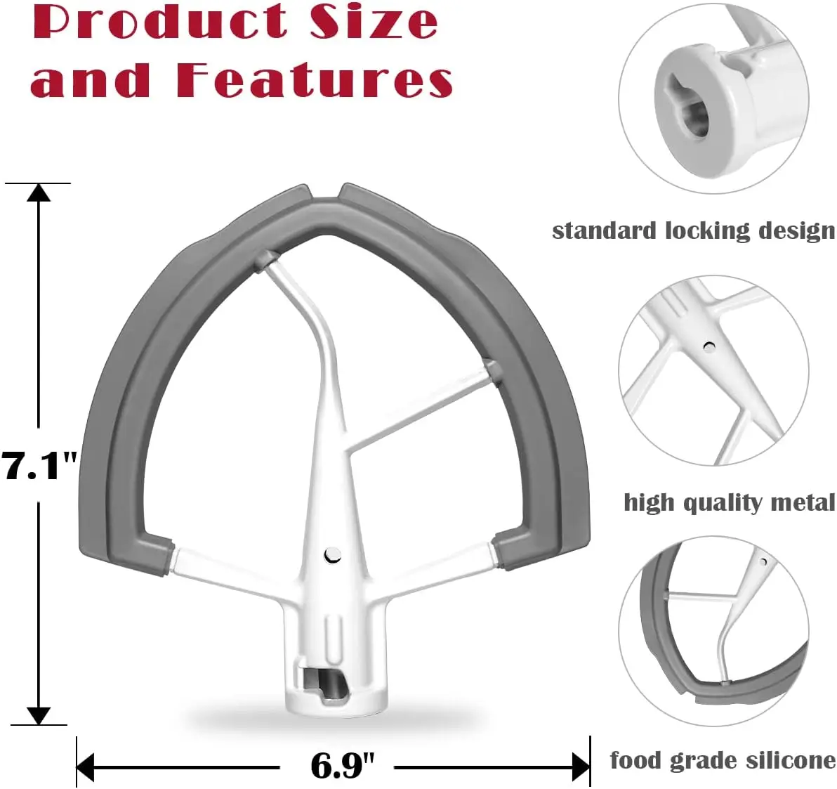 Flex-Edge-Beater-for-Kitchenaid-5-5-6-Quart-Bowl-Lift-Stand-Mixer ...