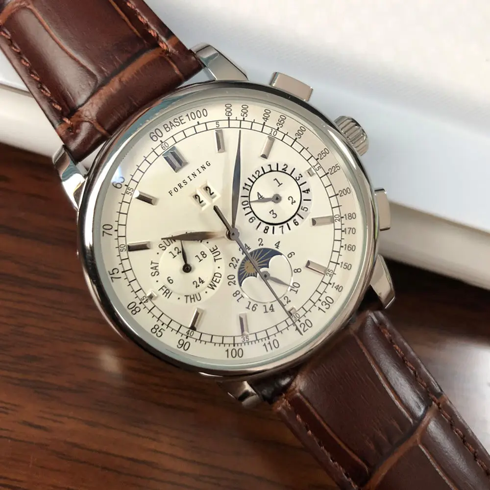Watch Automatic Mechanical Moon Calendar | Mechanical Moon Phase ...