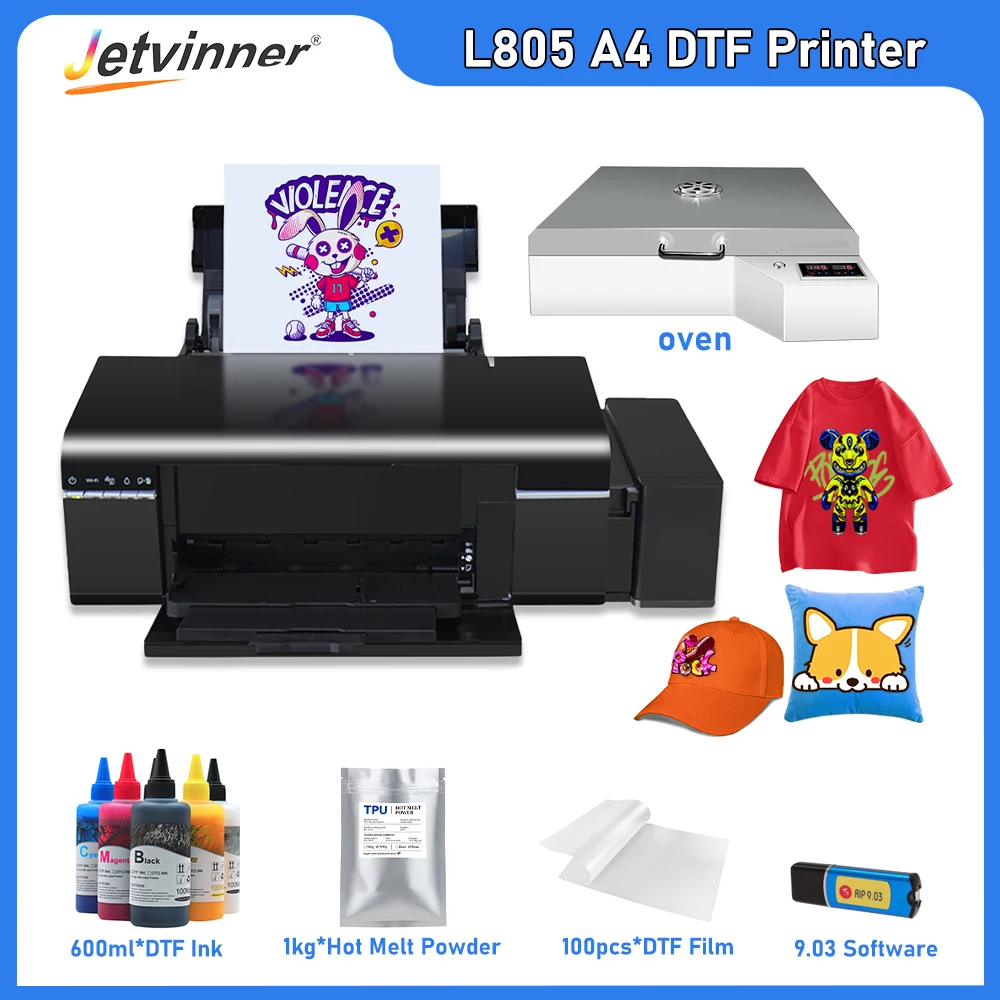 DTF-Printer-A4-L805-DTF-Transfer-Printer-Garment-Printing-Machine-Directly-to-Film-Printer-For ...