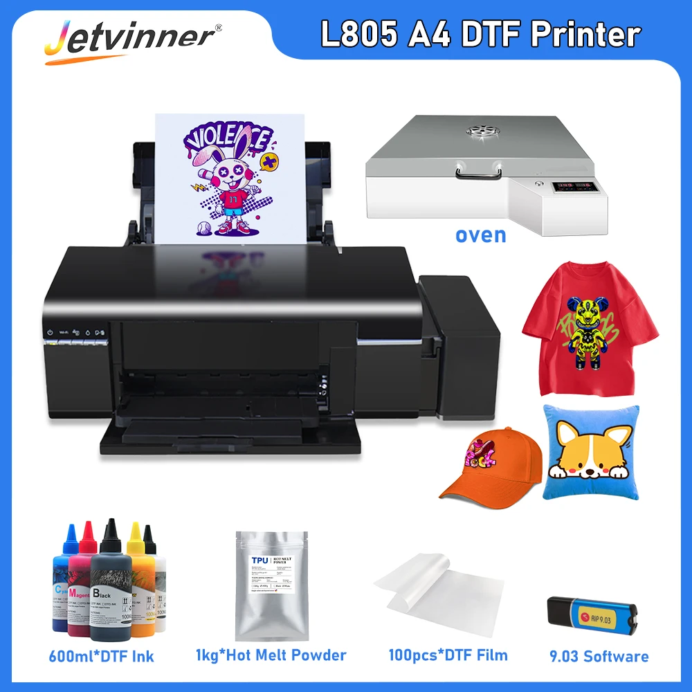DTF Printer A4 L805 DTF Transfer Printer Garment Printing Machine Directly to Film Printer For ...