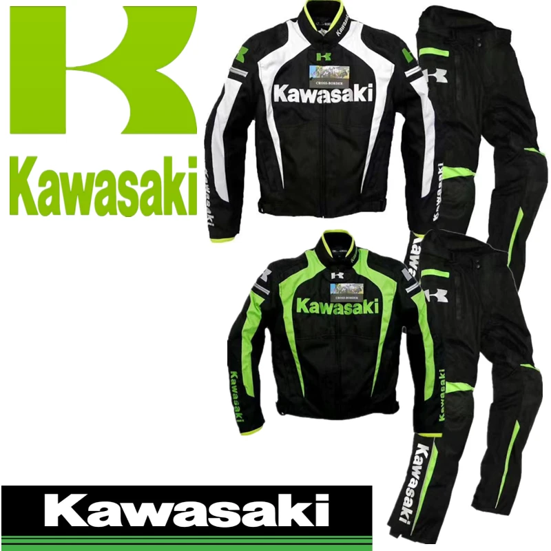 Kawasaki-Dirt-bike-fall-protection-riding-suit-Motorcycle-suit-Racing ...