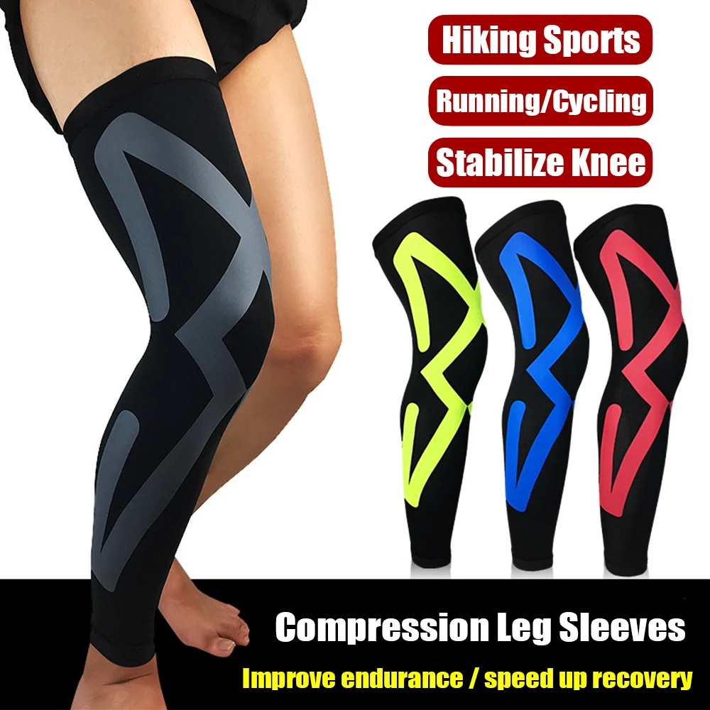 1Piece-Sports-Leg-Compression-Sleeves-Knee-Support-Warmers-for-Cycling ...