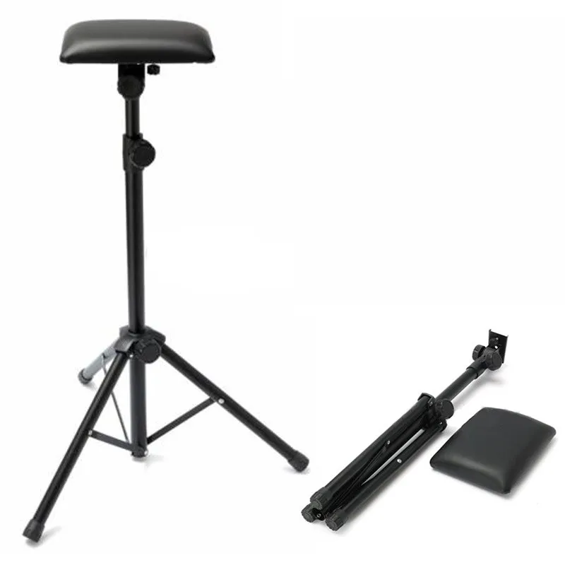 Reposabrazos portátil para tatuaje, soporte de hierro negro de cuero ...