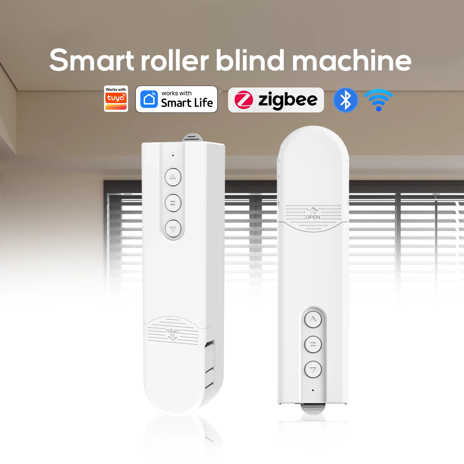 Zigbee-WiFi-Bluetooth-Smart-Electric-Curtain-Motor-Chain-Roller-Shutter ...