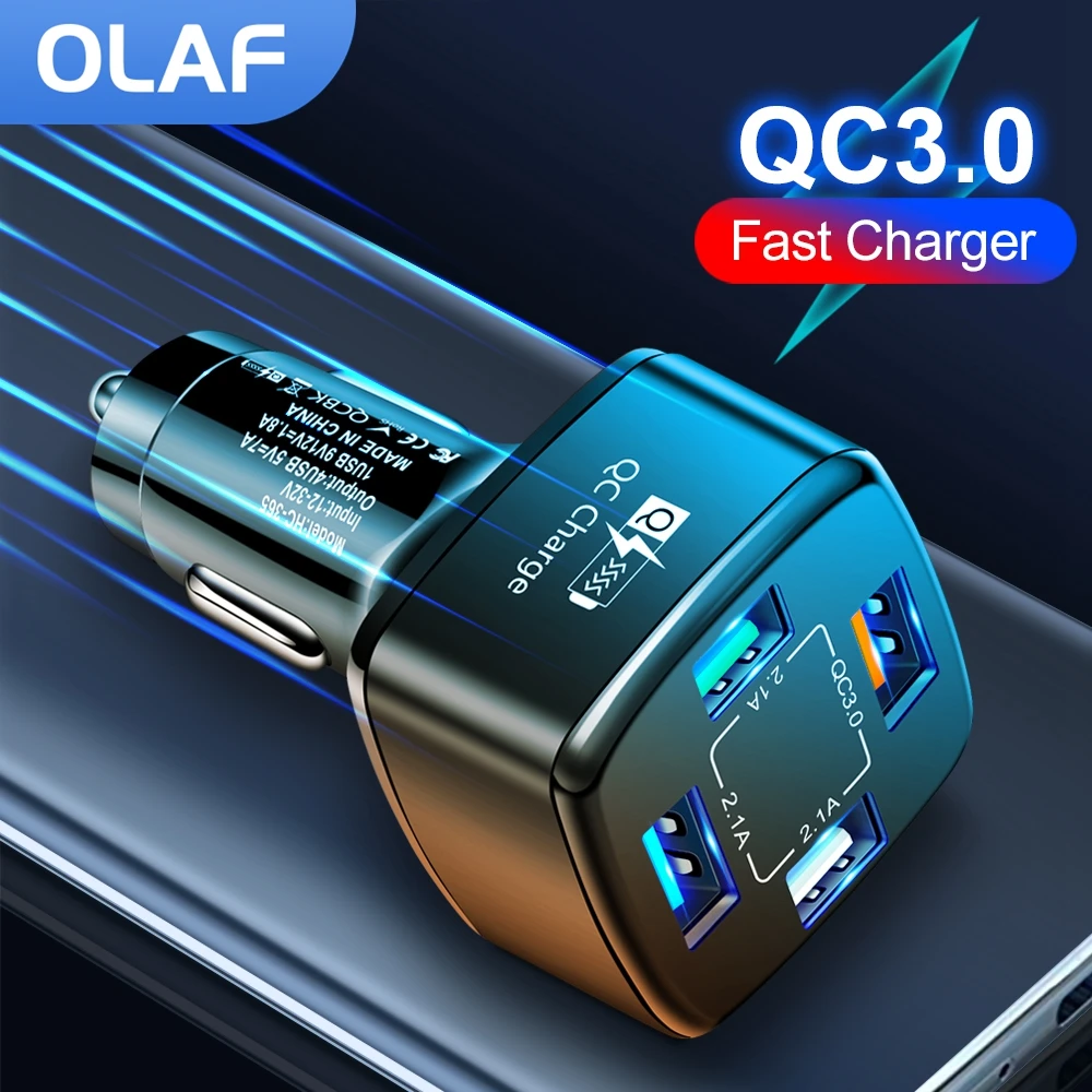 Cargador de coche para teléfono móvil, dispositivo de carga rápida de 38W, USB C, PD QC 3,0 ...