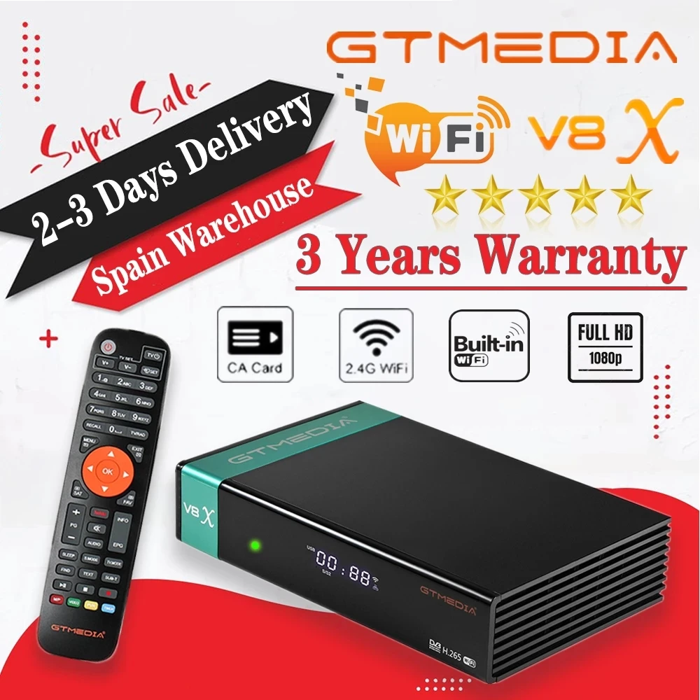 GTmedia-receptor-sat-lite-V8X-decodificador-Full-HD-1080P-h-265-Gt ...