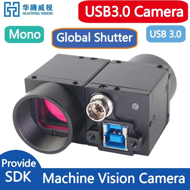 High Speed Usb3.0 Industrial Digital Camera Monochrome Global Shutter Machine Vision With Sdk ...