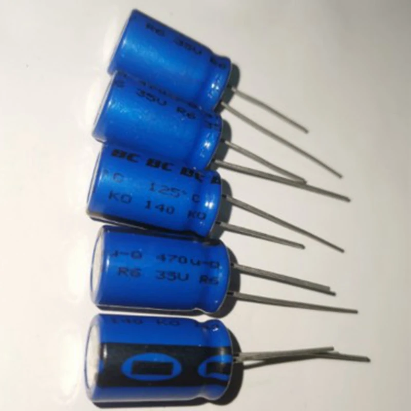 5-10PCS 35V470UF/35V 35u 470uf 125℃ electrolytic capacitor 12.5 × 21mm ...