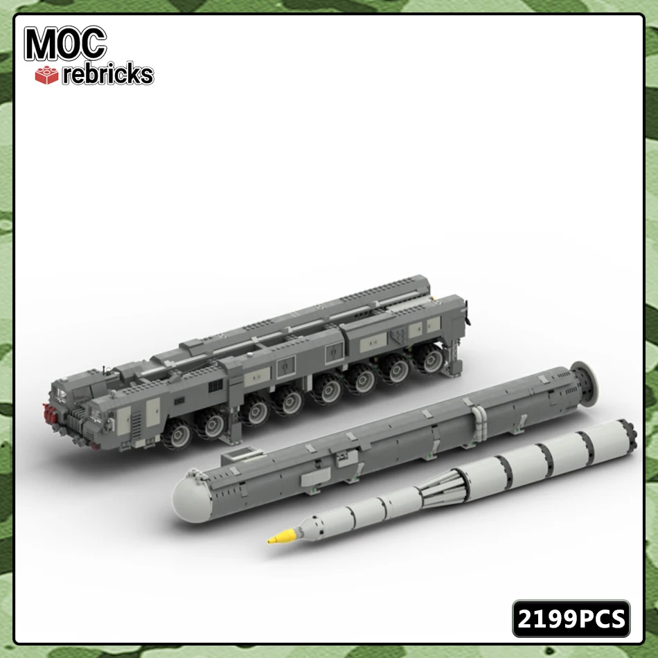 MOC-Military-Series-Building-Block-Model-RT-2PM2-Topol-M-ICBM-Launcher ...