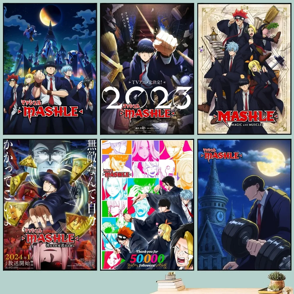 Mashle-Magic-and-Muscles-Poster-DIY-Vintage-Movie-Poster-Wall-Art ...