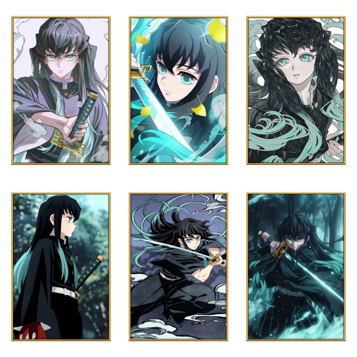 Demon Slayer: Kimetsu no Yaiba Tokito Muichiro DIY Number Painting ...