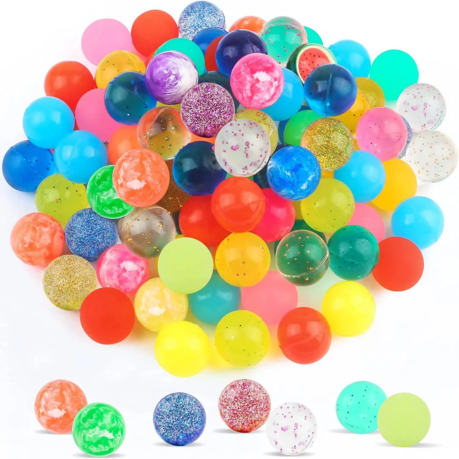 1pc 25mm Jumping Rubber Ball Toy Anti Stress Bouncing Balls Kids Water ...
