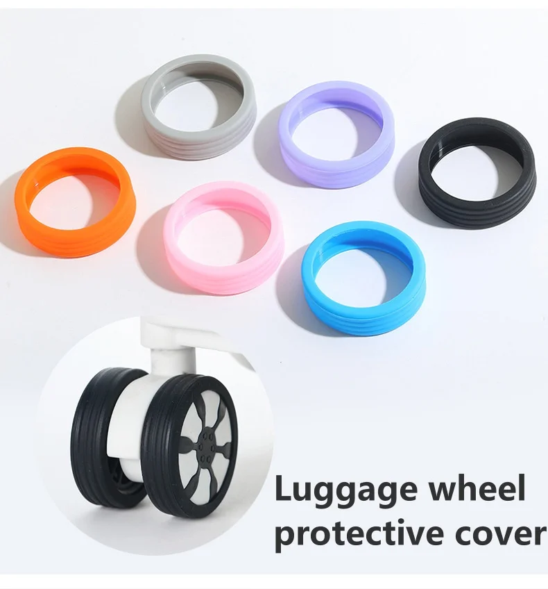 8Pcs Rubber Feet Pads for Luggage Wheels, Protect and Mute Your ...