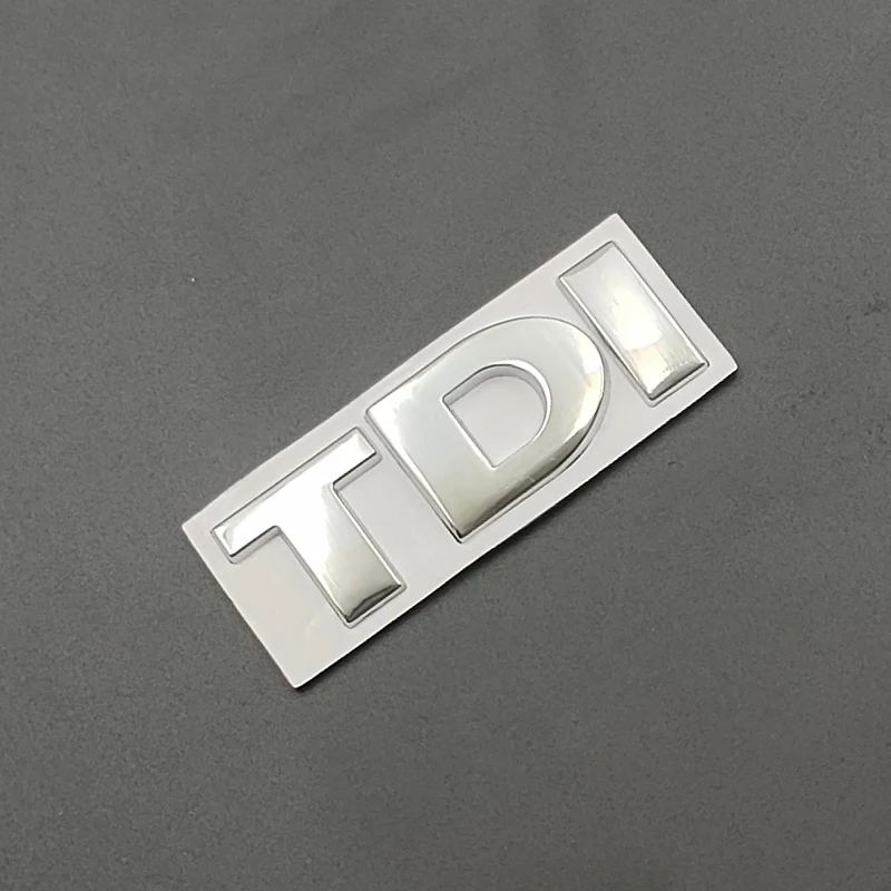 3D Metallchrom TDI Emblem Aufkleber Auto Trunk Abzeichen