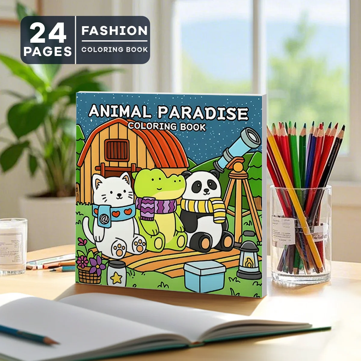 Adult Picture Book - Exquisite Animal Family Coloring Book for ...