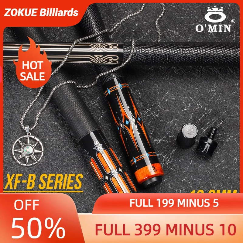 NEW-OMIN-XF-B-Pioneer-Model-Pool-Cue-Stick-12-8mm-Tip-Premium-Leather ...