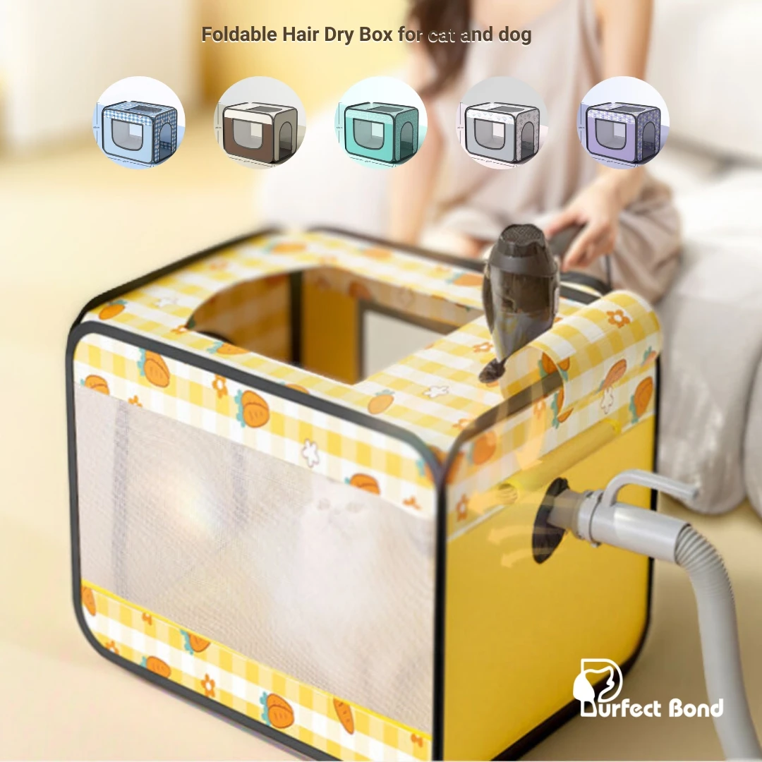 Portable-Pet-Drying-Box-Foldable-Dry-Room-Pet-Hair-Dryer-Clean-Grooming ...