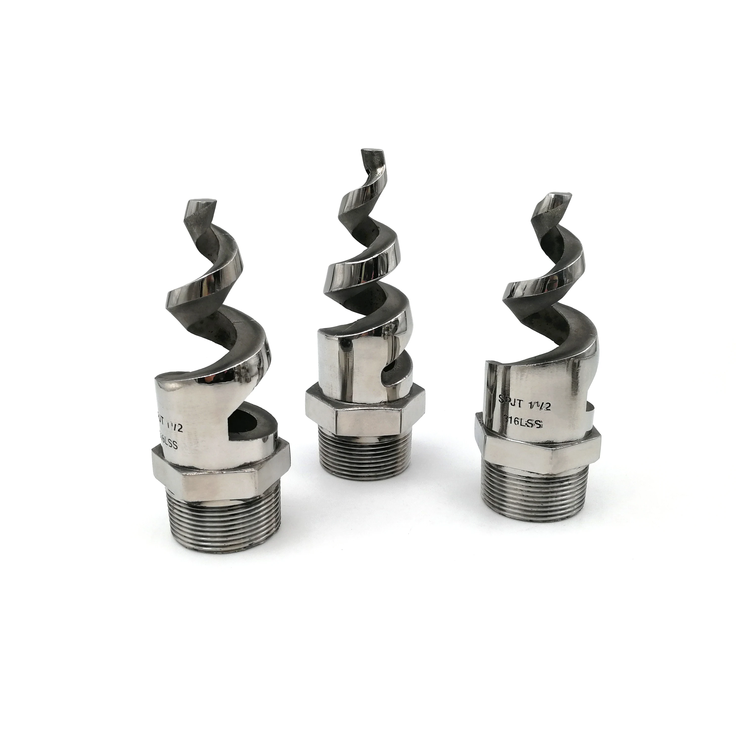 1/4" 3/8" 1/2" 3/4"1"Male Thread Full Cone Spiral Jet Nozzle Stainless ...