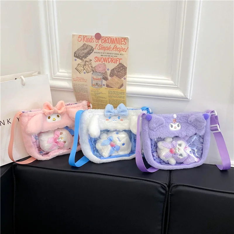 Kawaii-Sanrio-Plush-Bags-Cinnamoroll-Melody-Kuromi-Hello-Kitty ...
