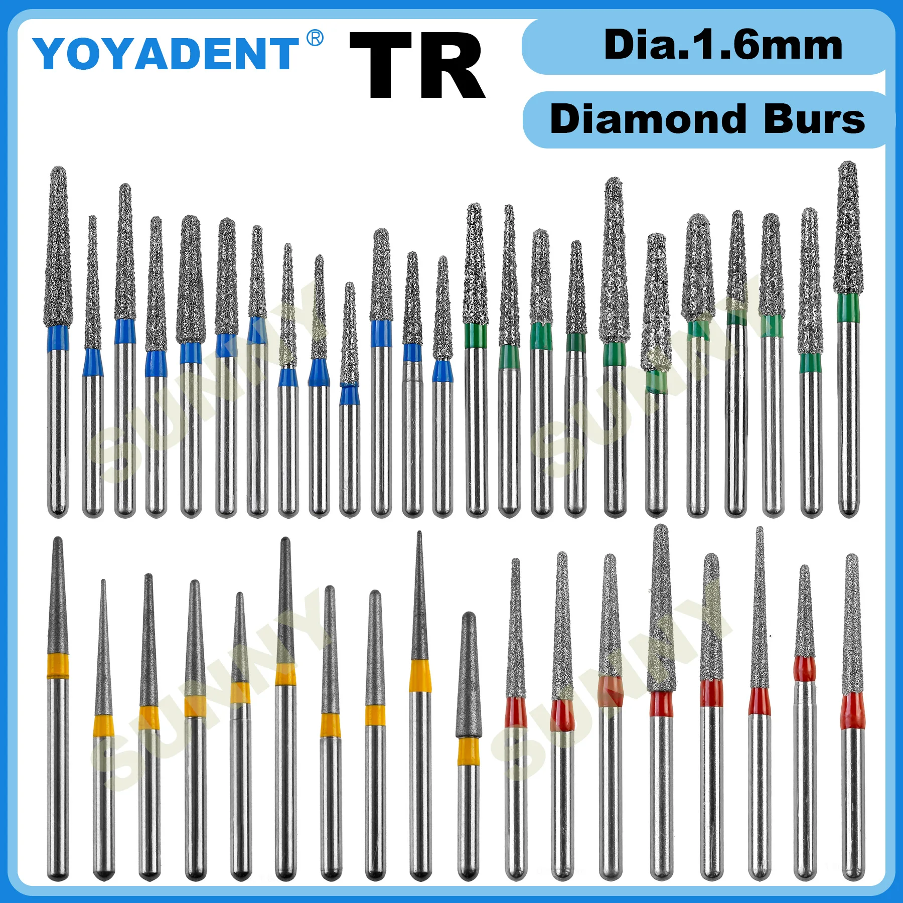 TR-Type-Dental-Diamond-Burs-Dentistry-Drills-Dental-Burs-for-High-Speed ...