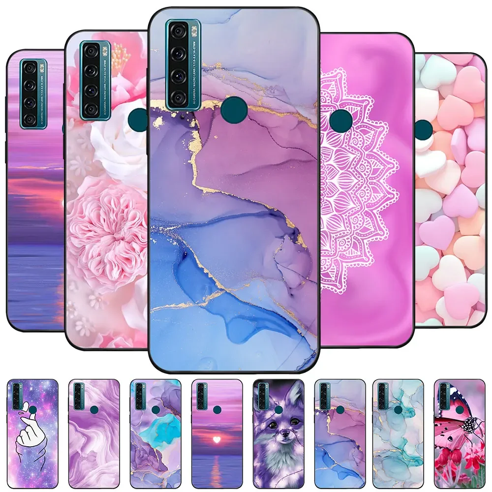 Case For TCL 20 SE 20se Coque TPU Soft Silicone Fashion Phone Case For ...