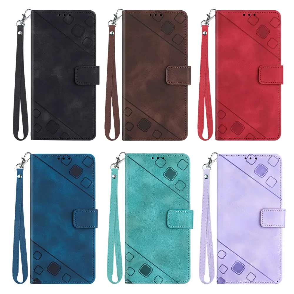 Matte skin-friendly leather wallet phone case for Redmi 12C 10A K50 K60 ...