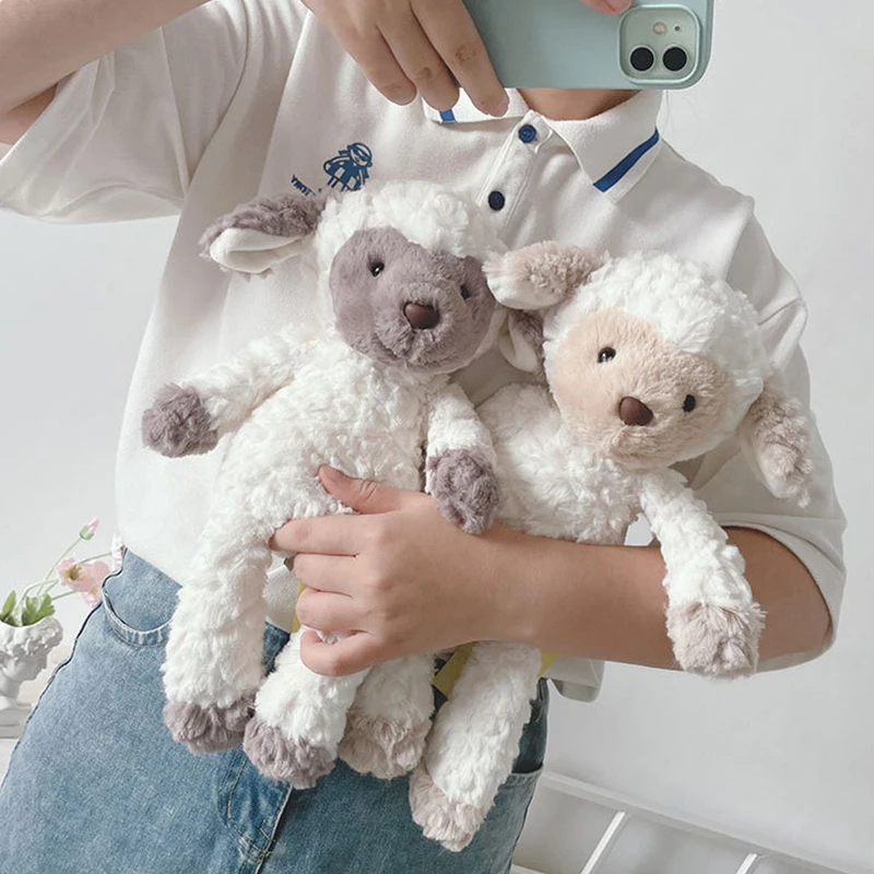 Soft-Fluffy-Sheep-Toys-Animal-Stuffed-Plush-Dolls-35cm-Cuddly-Lamb-for ...