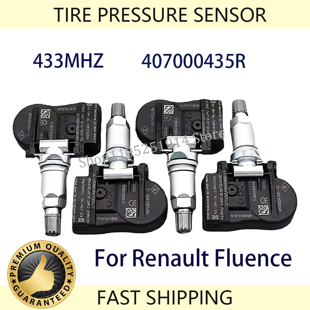 1/4PCS For Tire Pressure Monitoring System Sensor 433MHz 407000435R For ...