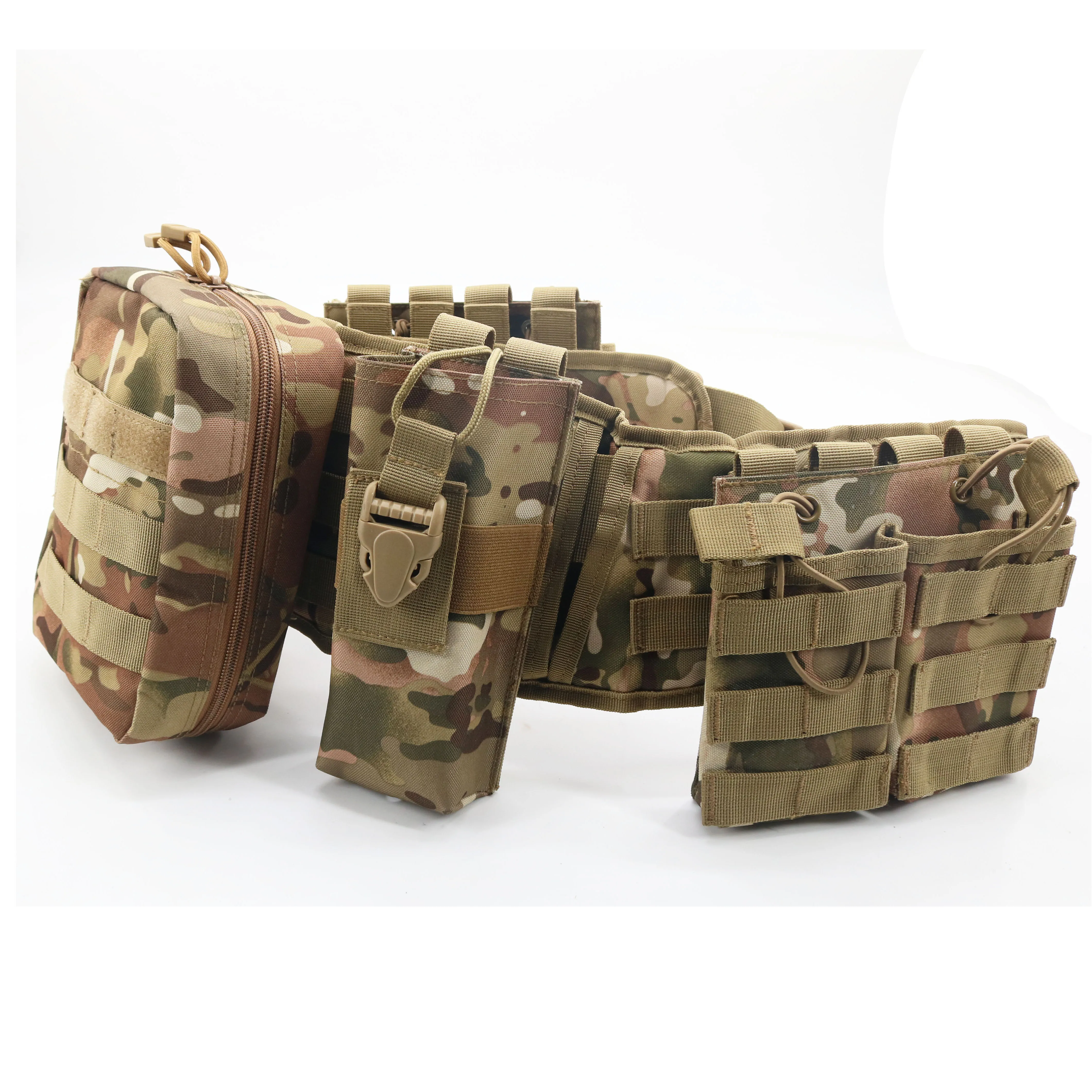 Outdoor-Waist-Wrap-Camouflage-Tactical-Belt-Set-Multi-functional-Molle ...