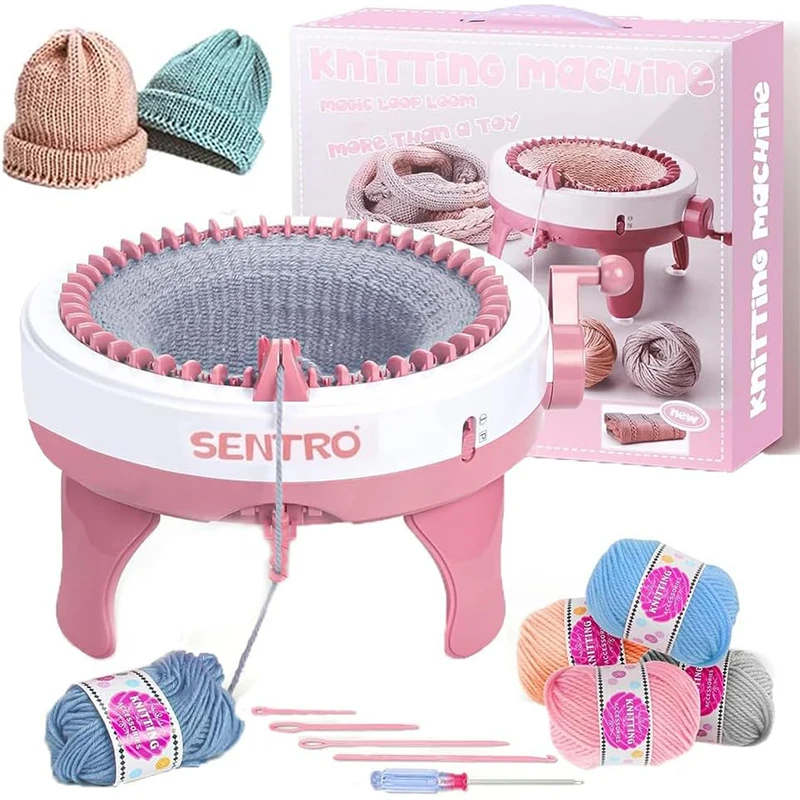 Machine-tisser-intelligente-double-tricot-kit-de-m-tier-tisser-rond ...